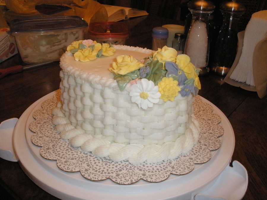 Basket Weave Cake - CakeCentral.com