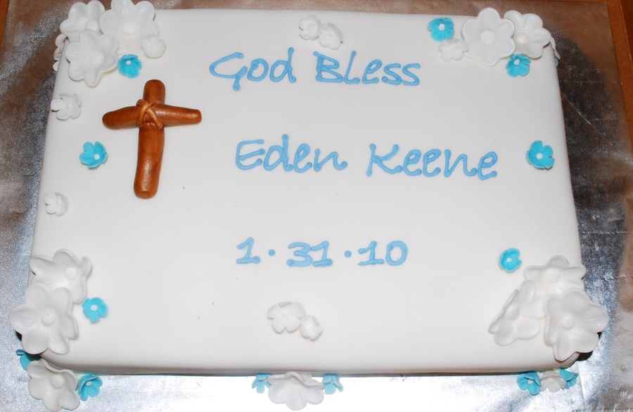 Dedication Cake For Child - CakeCentral.com