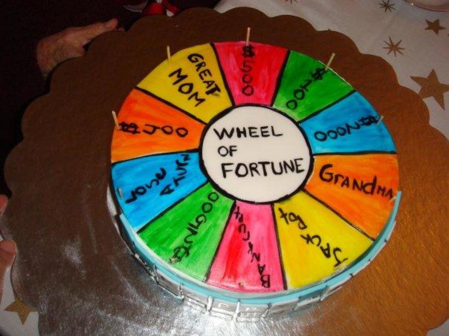 Wheel Of Fortune Birthday Cake - CakeCentral.com