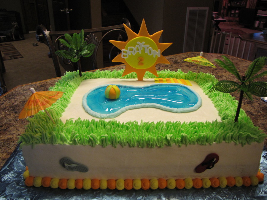 Swimming Pool Cake - CakeCentral.com