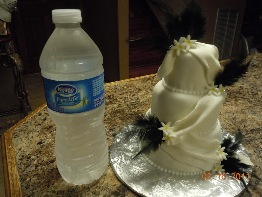 Mini 3 Tier Wedding Anniverary Cake - CakeCentral.com