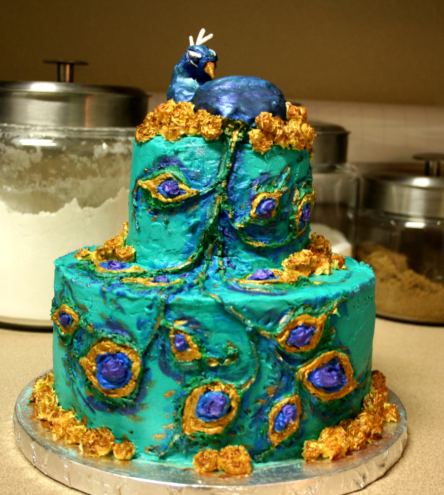 Peacock Cake - CakeCentral.com