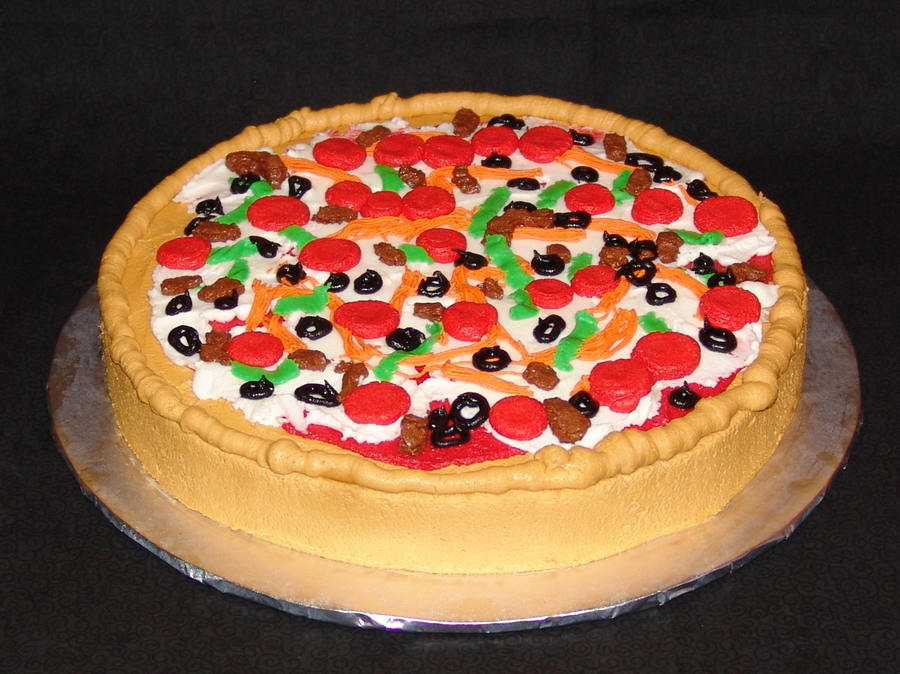 Pizza Cake - CakeCentral.com