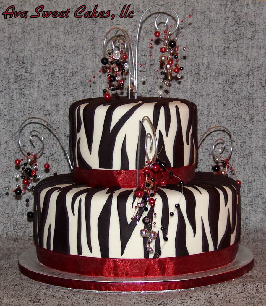 Zebra Party Cake - CakeCentral.com