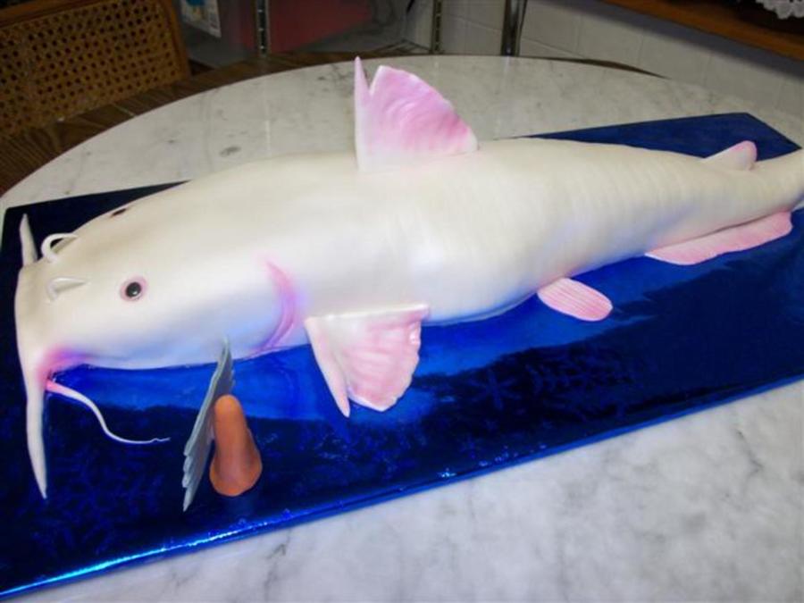 Elmer The Albino Catfish - CakeCentral.com