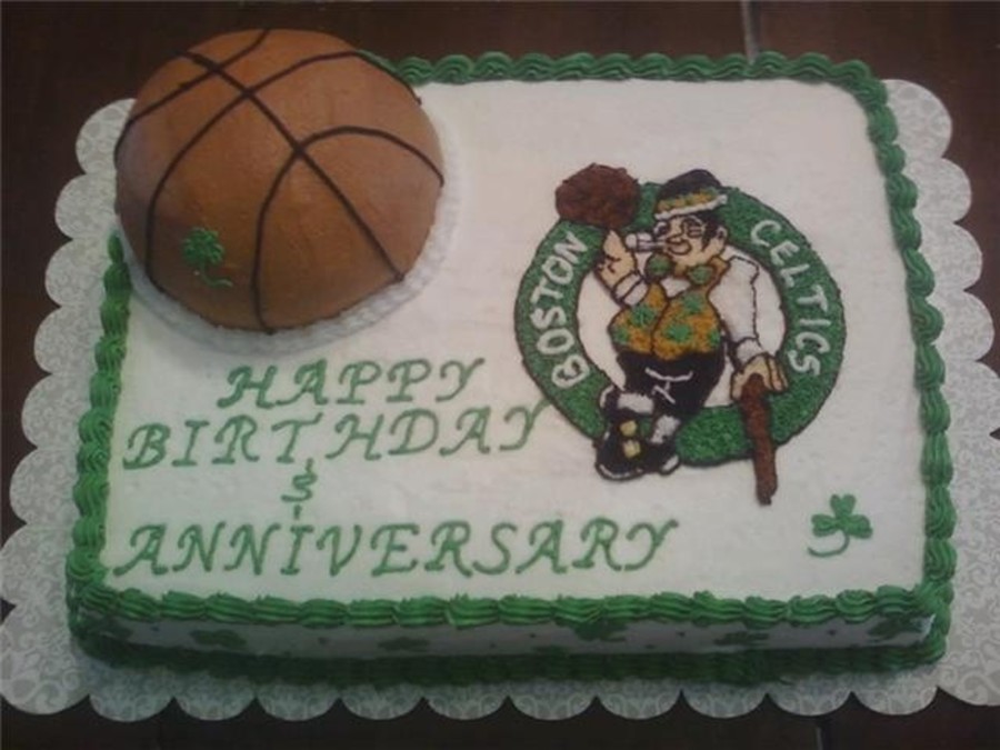 Boston Celtics Anniversary Birthday Cake - CakeCentral.com