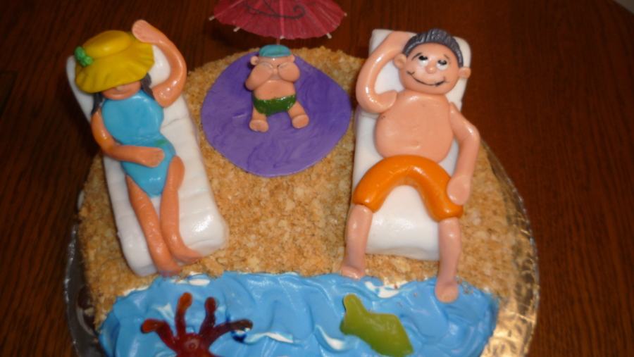 Beach Cake - CakeCentral.com