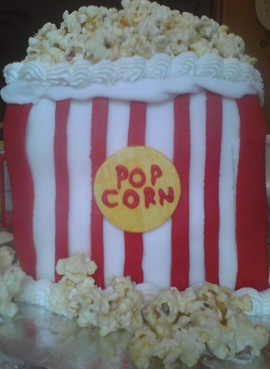 Popcorn Birthday Cake - CakeCentral.com