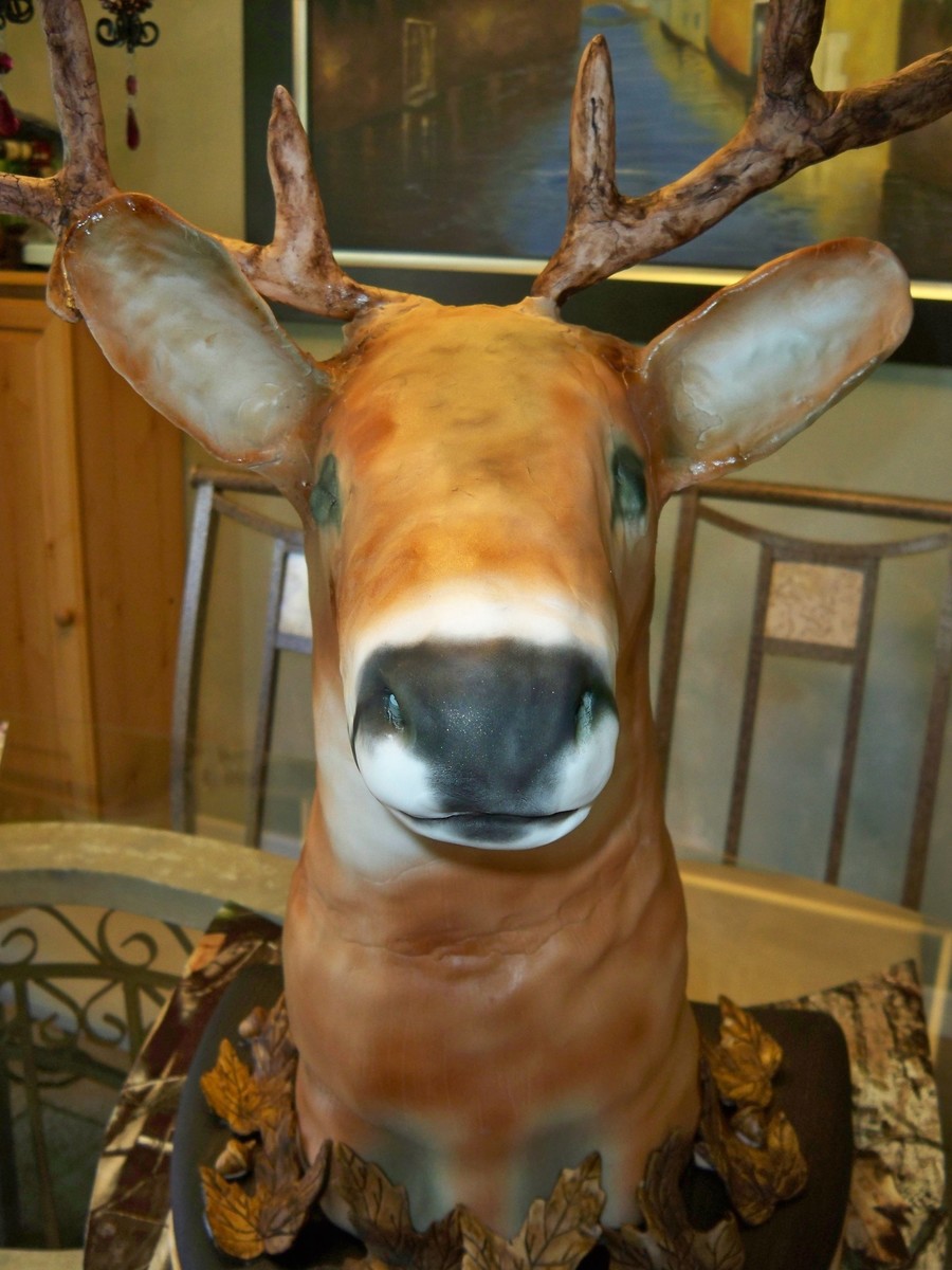My 8Th Cake Deer Mount Cake - CakeCentral.com