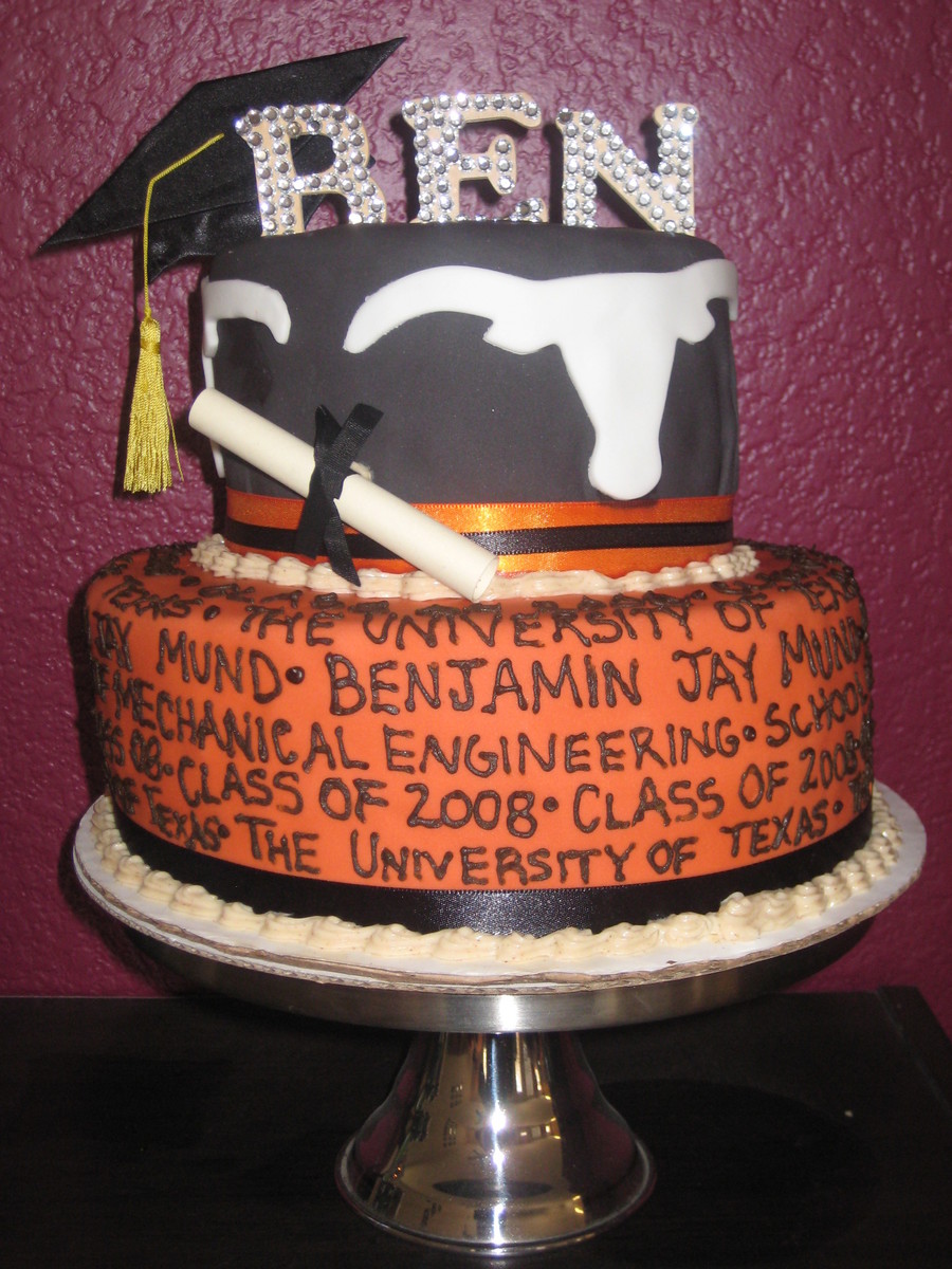 University Of Texas Graduation Cake - CakeCentral.com
