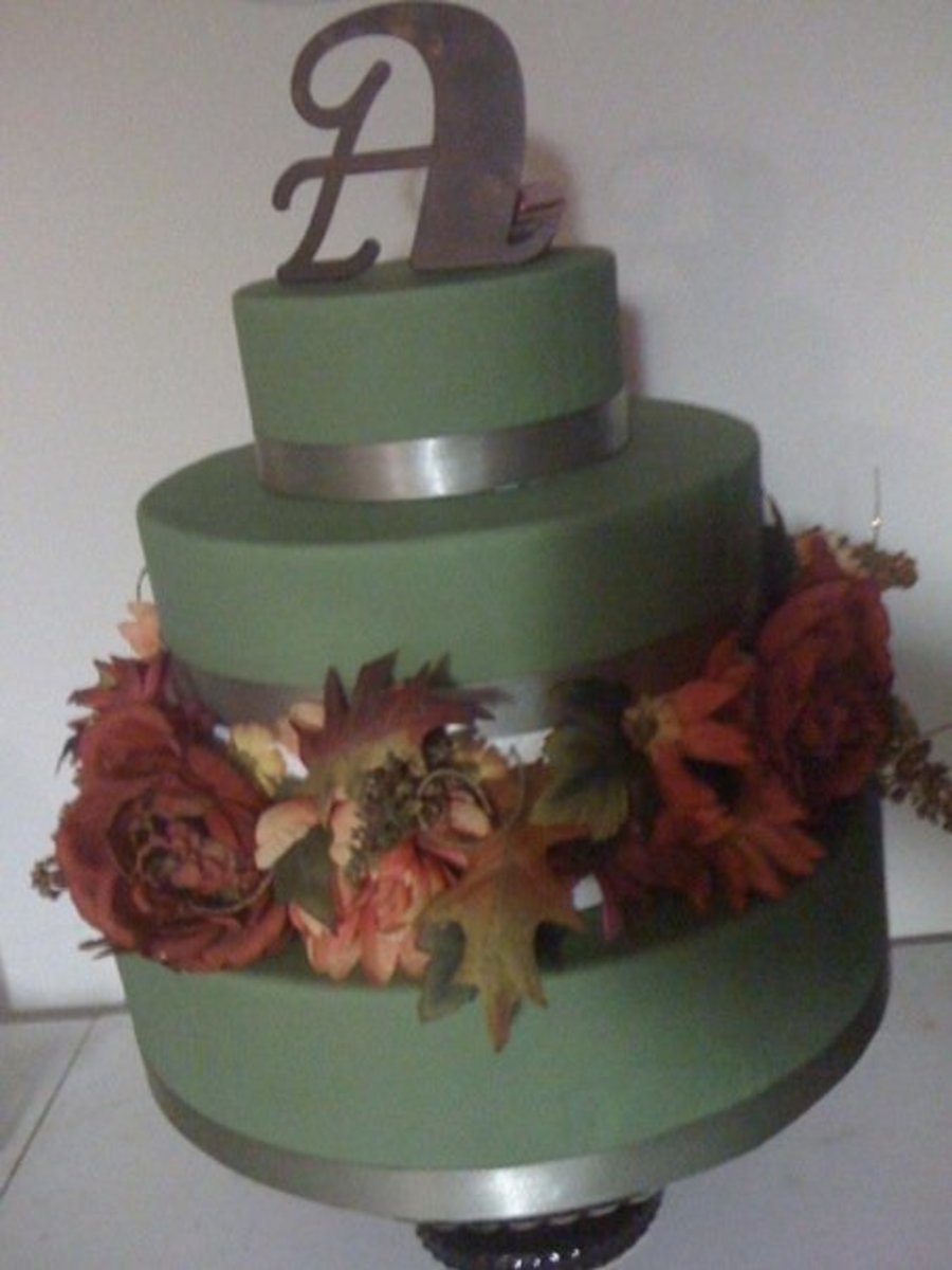 Fall Flowers Cake - CakeCentral.com
