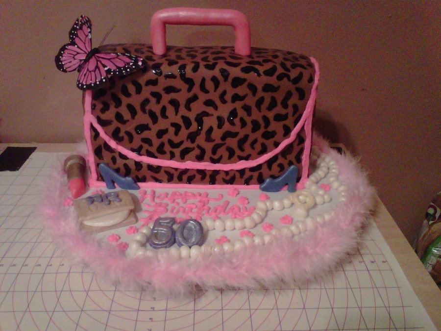 Leopard Purse Cake - CakeCentral.com