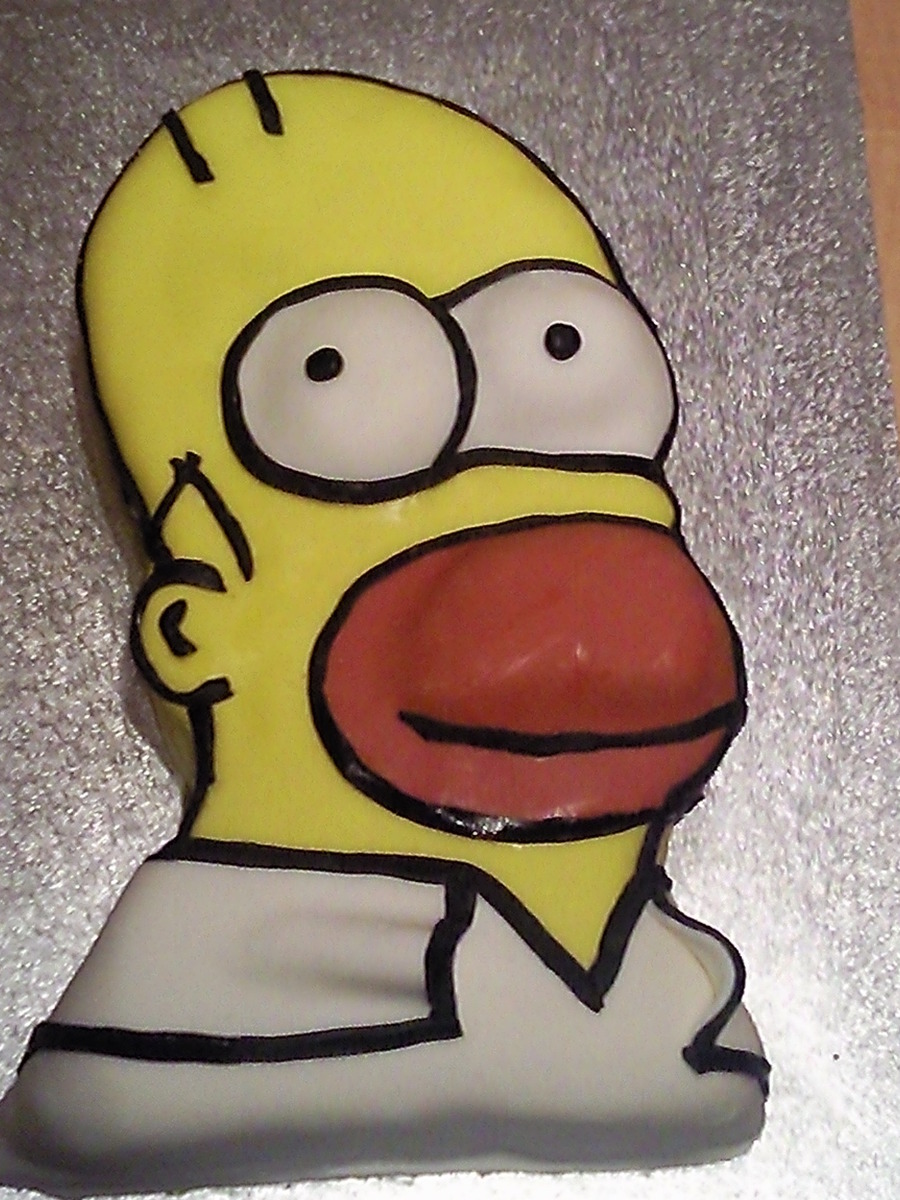 Homer Simpson Cake - CakeCentral.com