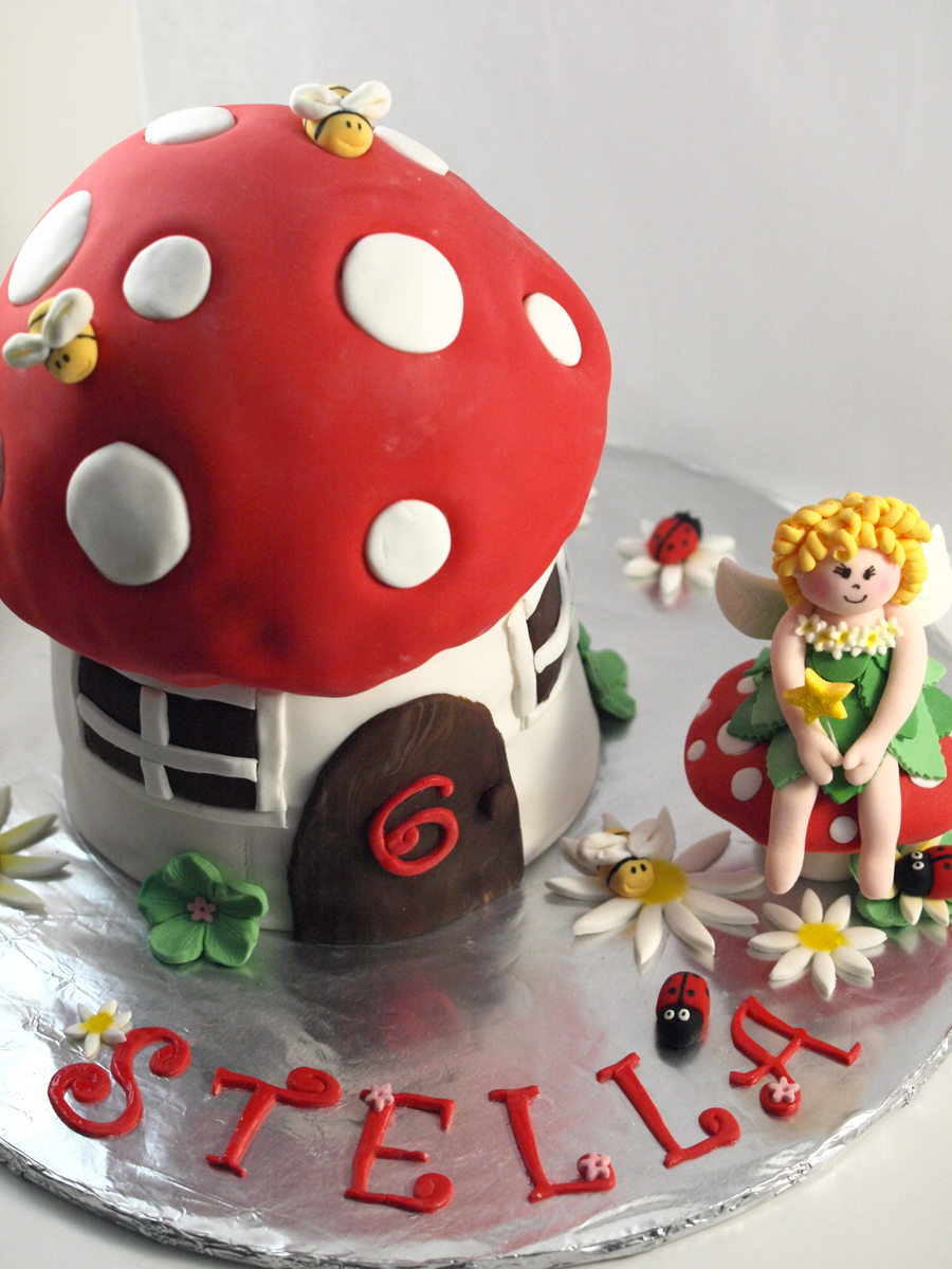 Fairy Toadstool Cake - CakeCentral.com