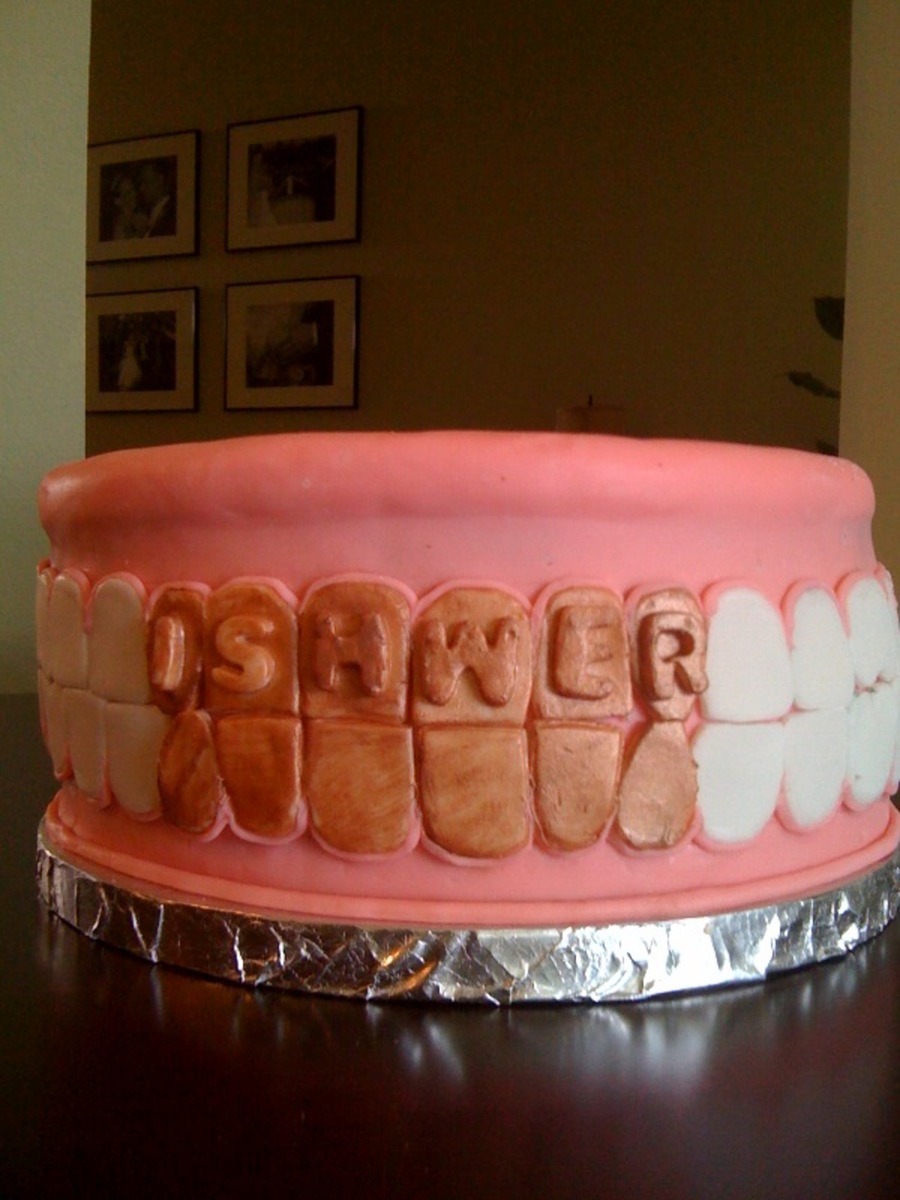 Gold Gangsta Grill - CakeCentral.com