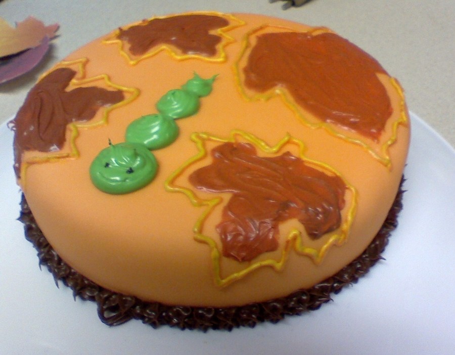 Maple Leaf Caterpillar - CakeCentral.com