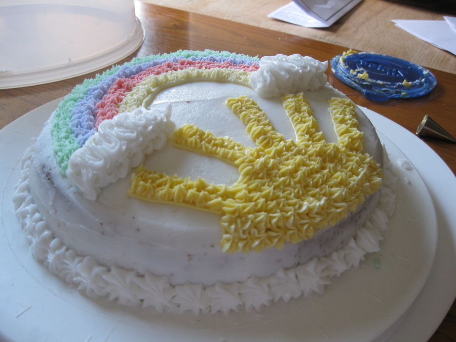 Rainbow Cake - CakeCentral.com