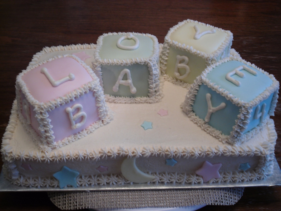 Baby Block Cake - CakeCentral.com