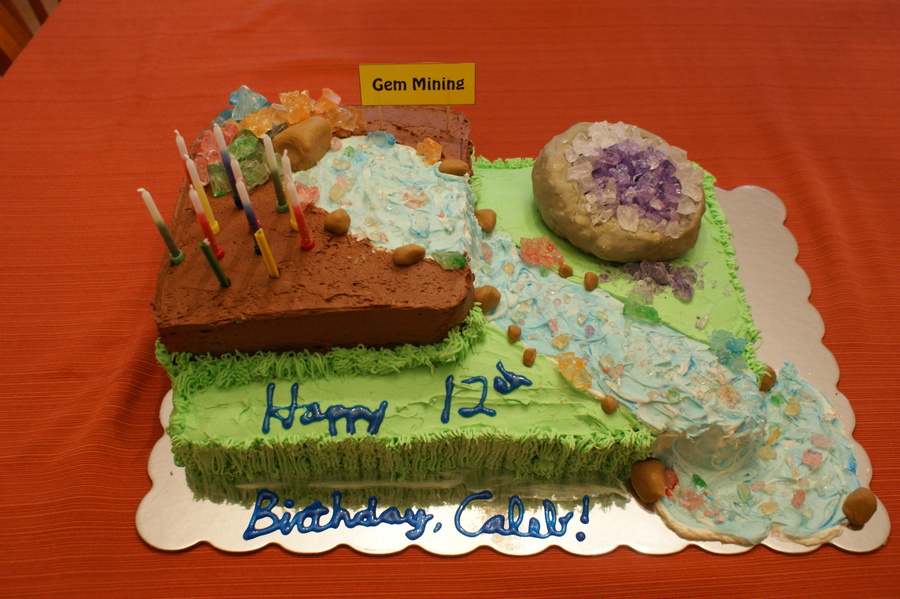 Gem Mining Cake - CakeCentral.com