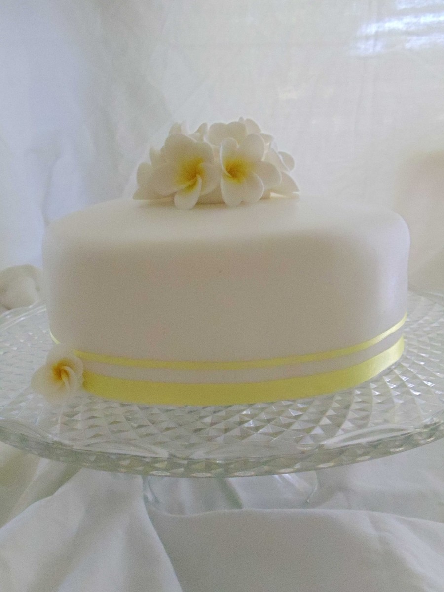 Frangipani Birthday Cake - CakeCentral.com