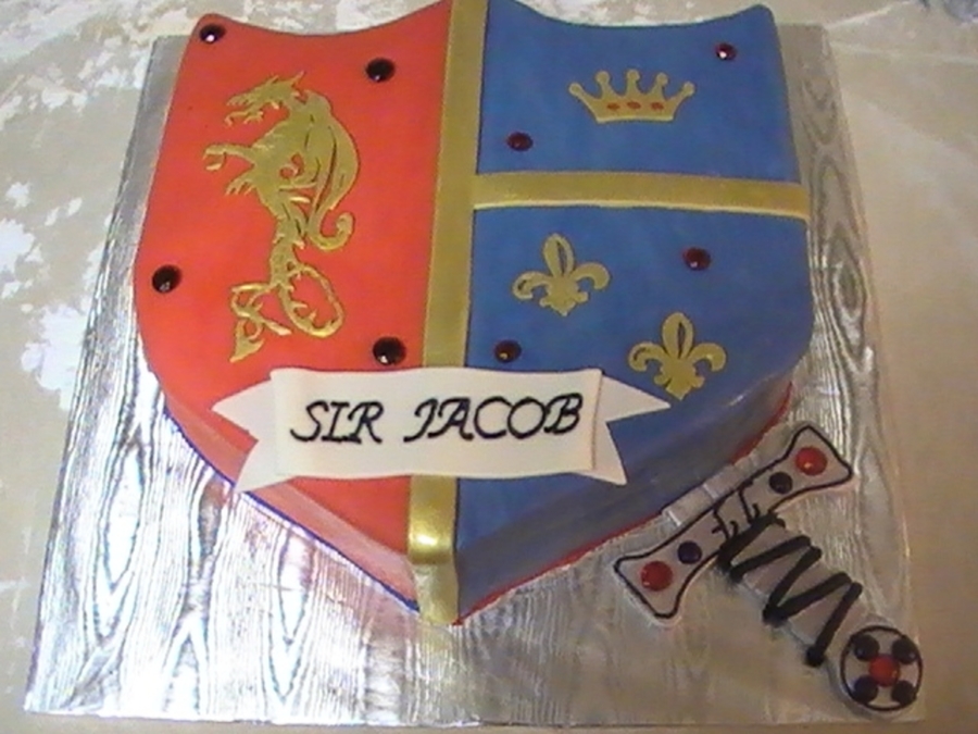 Medeival Shield And Sword - CakeCentral.com