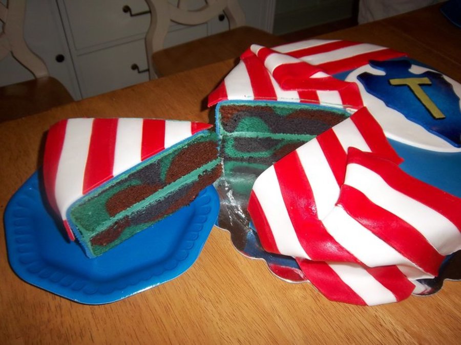 Army Deployment Cake - CakeCentral.com