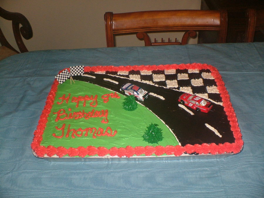 Nascar Cake - CakeCentral.com