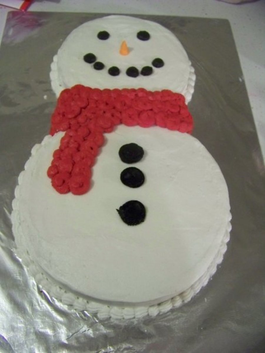 Snowman Cake - CakeCentral.com