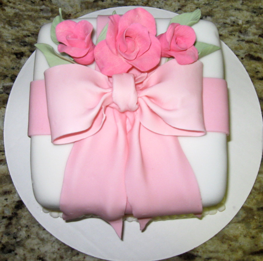 My First Bow Cake - CakeCentral.com