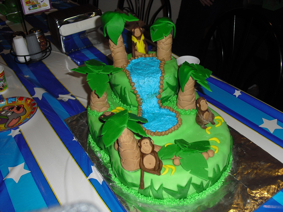 Monkey Birthay Cake - CakeCentral.com