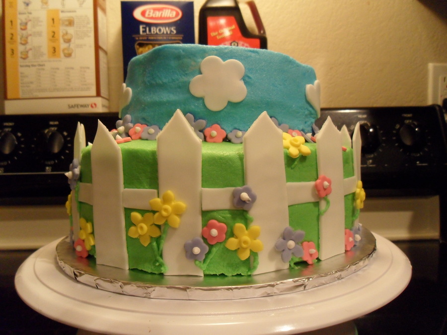 2 Sided Birthday/anniversary Cake - CakeCentral.com