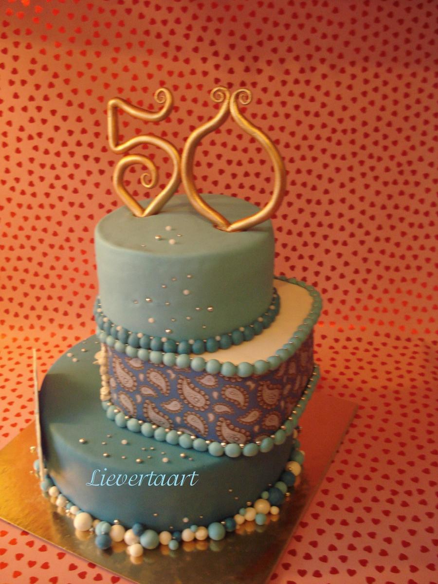 50Th Birthdaycake - CakeCentral.com