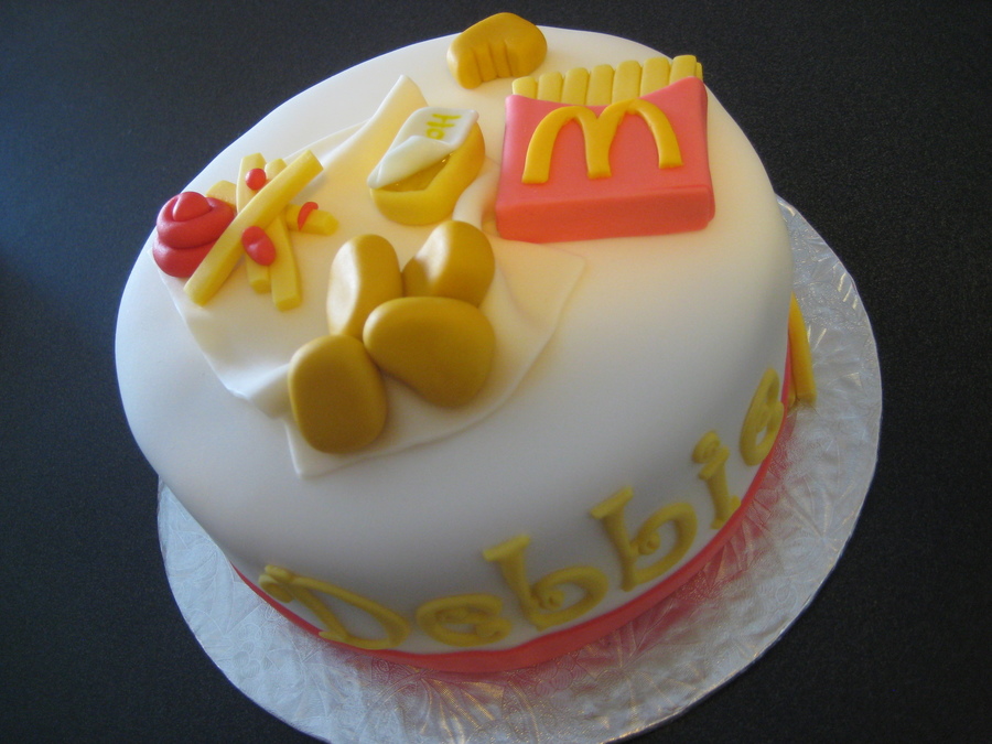 Mcdonalds Themed Cake - CakeCentral.com