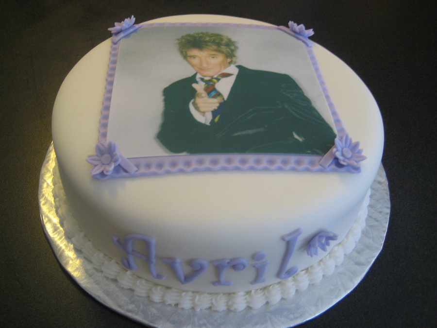 Rod Stewart Inspired Birthday Cake - CakeCentral.com