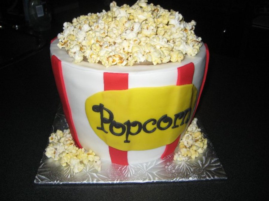 Popcorn Bucket Cake - CakeCentral.com