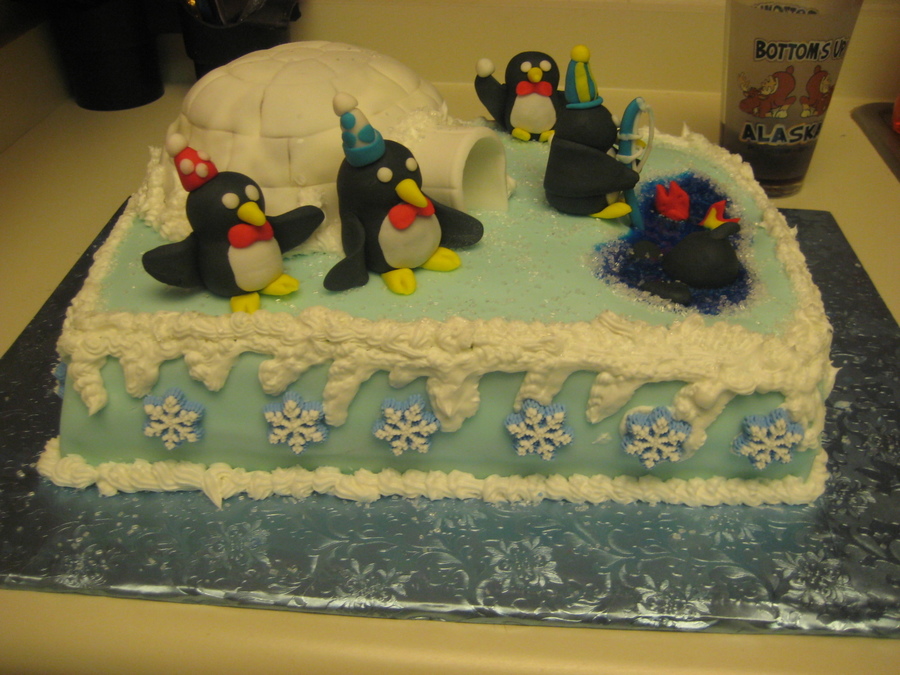Birthday Penguins - CakeCentral.com