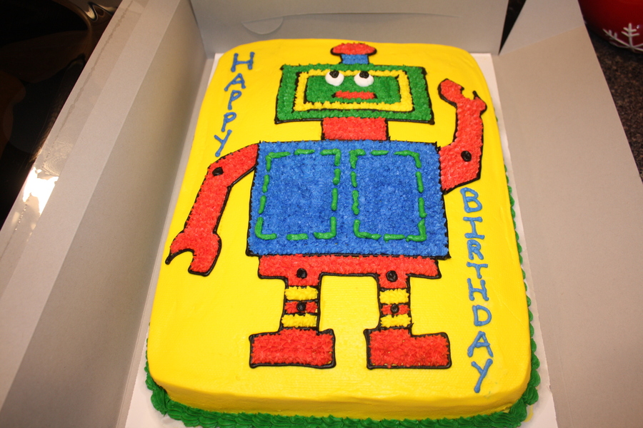 Robot Cake - CakeCentral.com