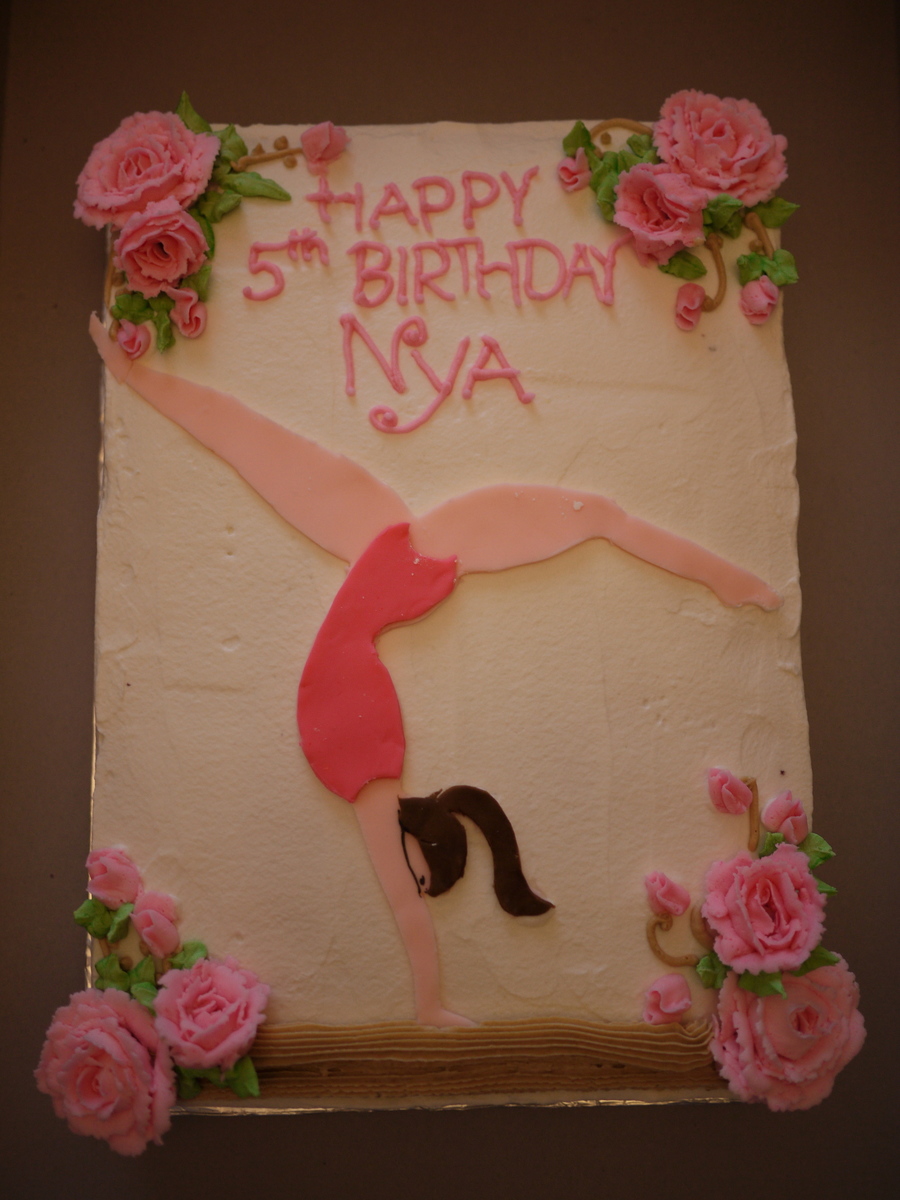 Gymnastic Theme Cake - CakeCentral.com