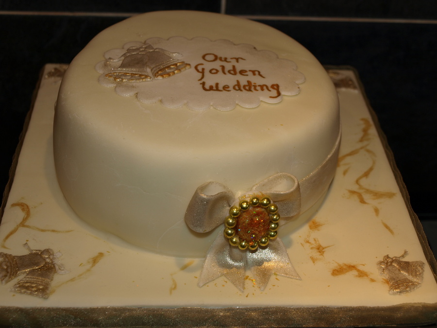 Golden Wedding - CakeCentral.com