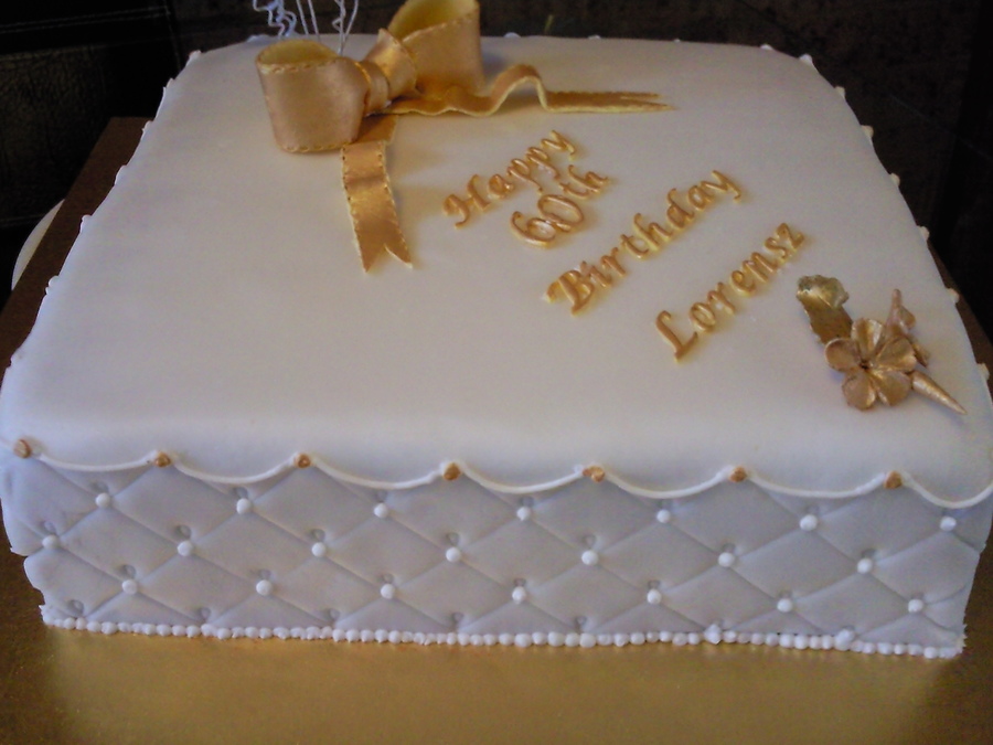 60Th Birthday Cake - CakeCentral.com