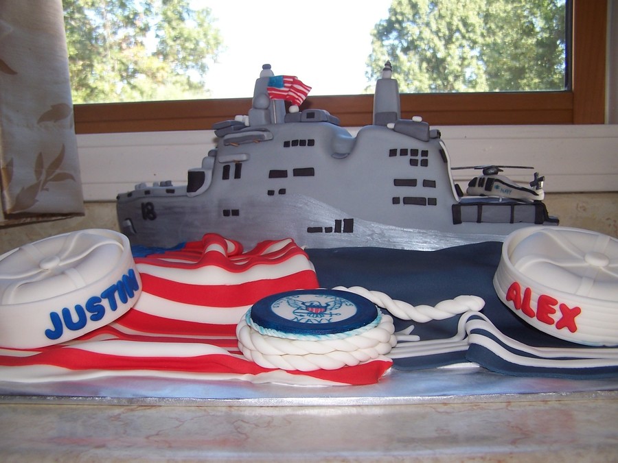 Navy Ship - CakeCentral.com