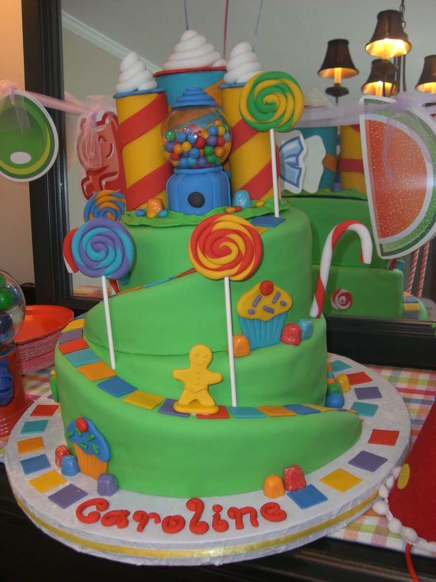 Candyland Cake - CakeCentral.com