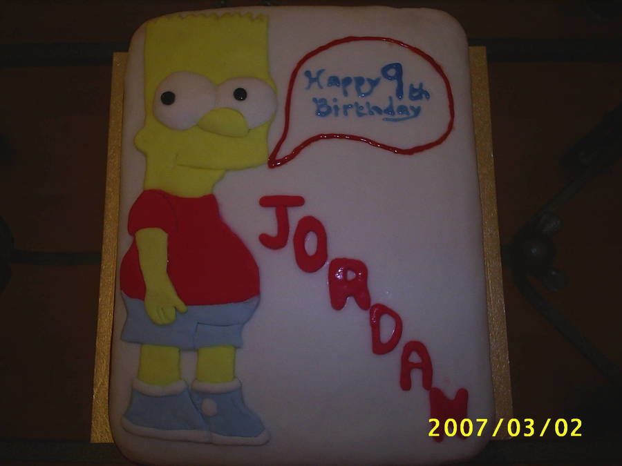 Bart Simpson - CakeCentral.com
