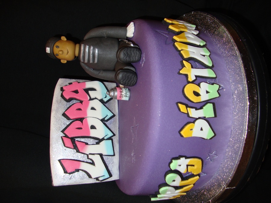 Graffiti Diversity Cake - CakeCentral.com