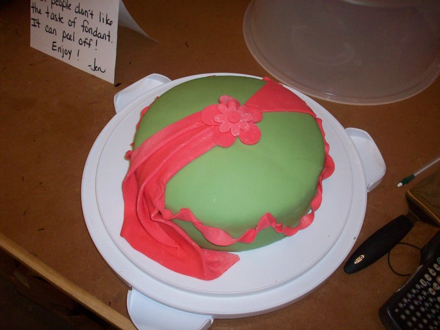 First Fondant Cake In Class - CakeCentral.com