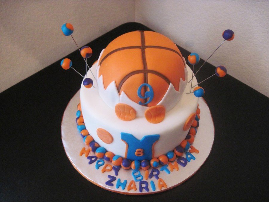 The Cute Basketball Cake For A Girl! - CakeCentral.com