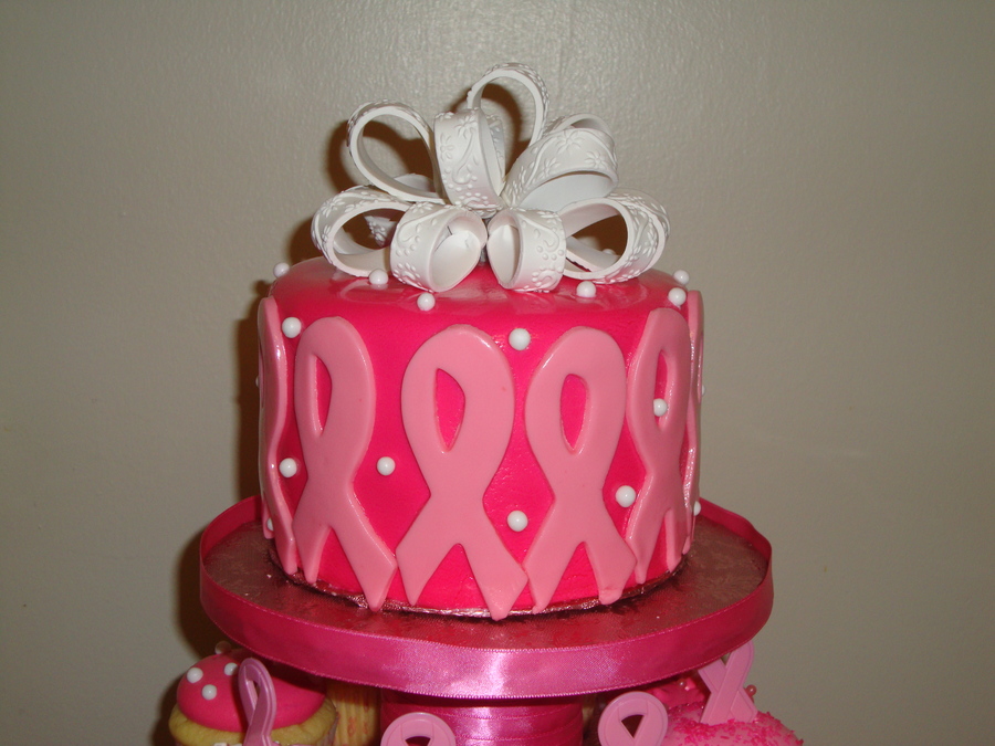 Breast Cancer Awareness Cake - CakeCentral.com