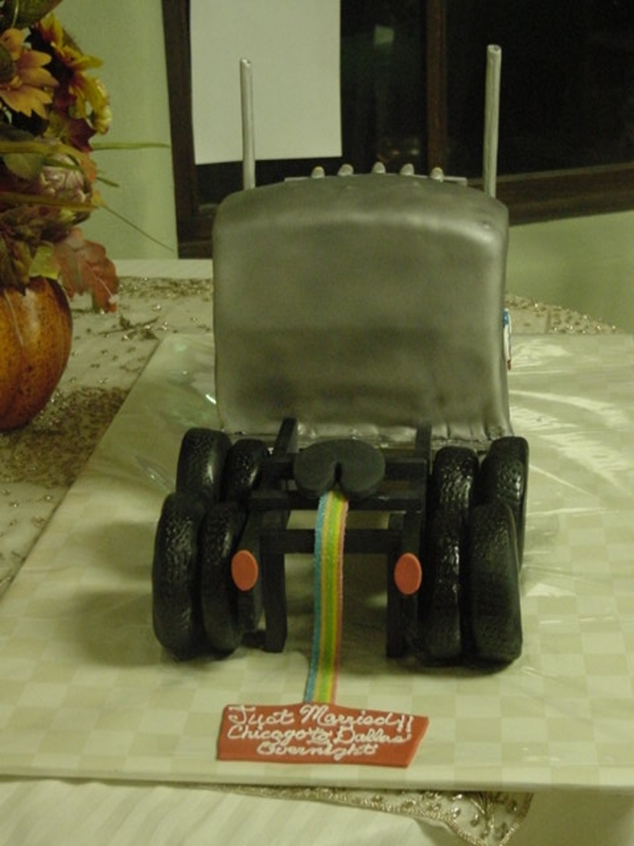 Peterbilt Truck Grooms Cake - CakeCentral.com