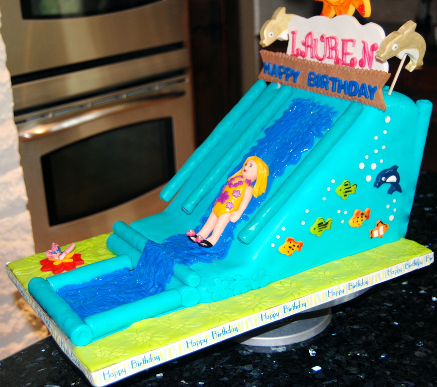 Water Slide Cake - CakeCentral.com