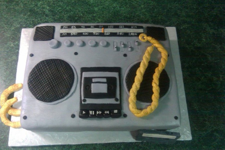 Boom Box Cake - CakeCentral.com